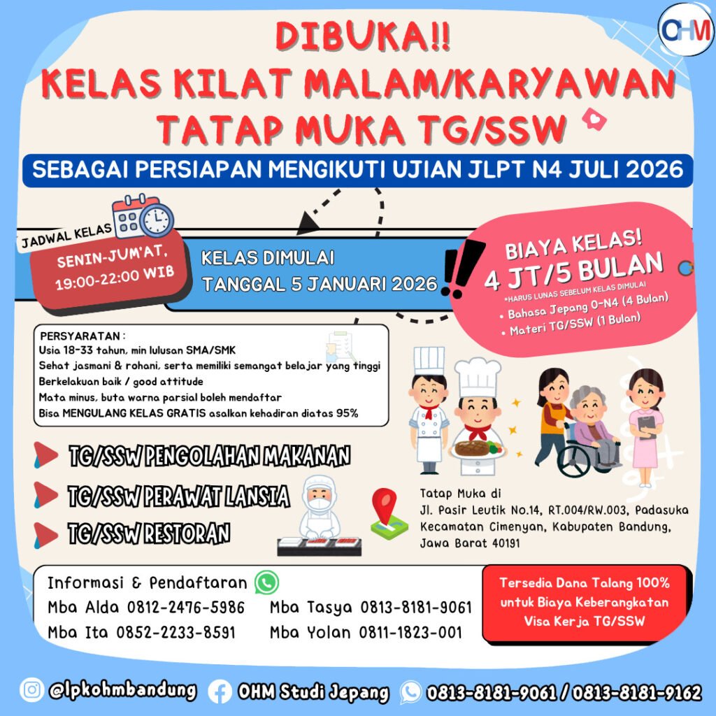 Kelas Karyawan Januari 2026 | OHMgroup